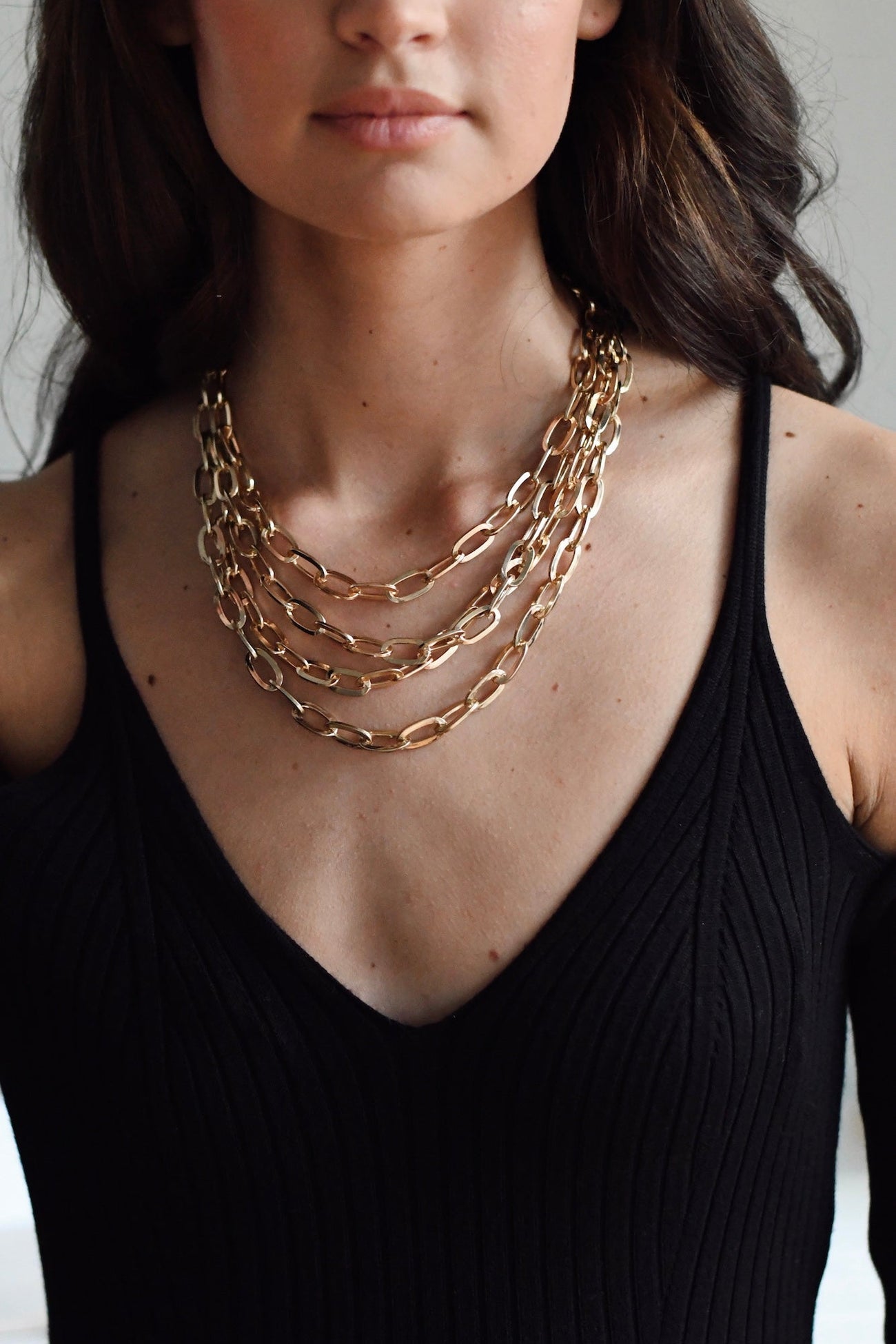 Three Layer Chain Necklace – MOD&SOUL - Contemporary Women's Clothing