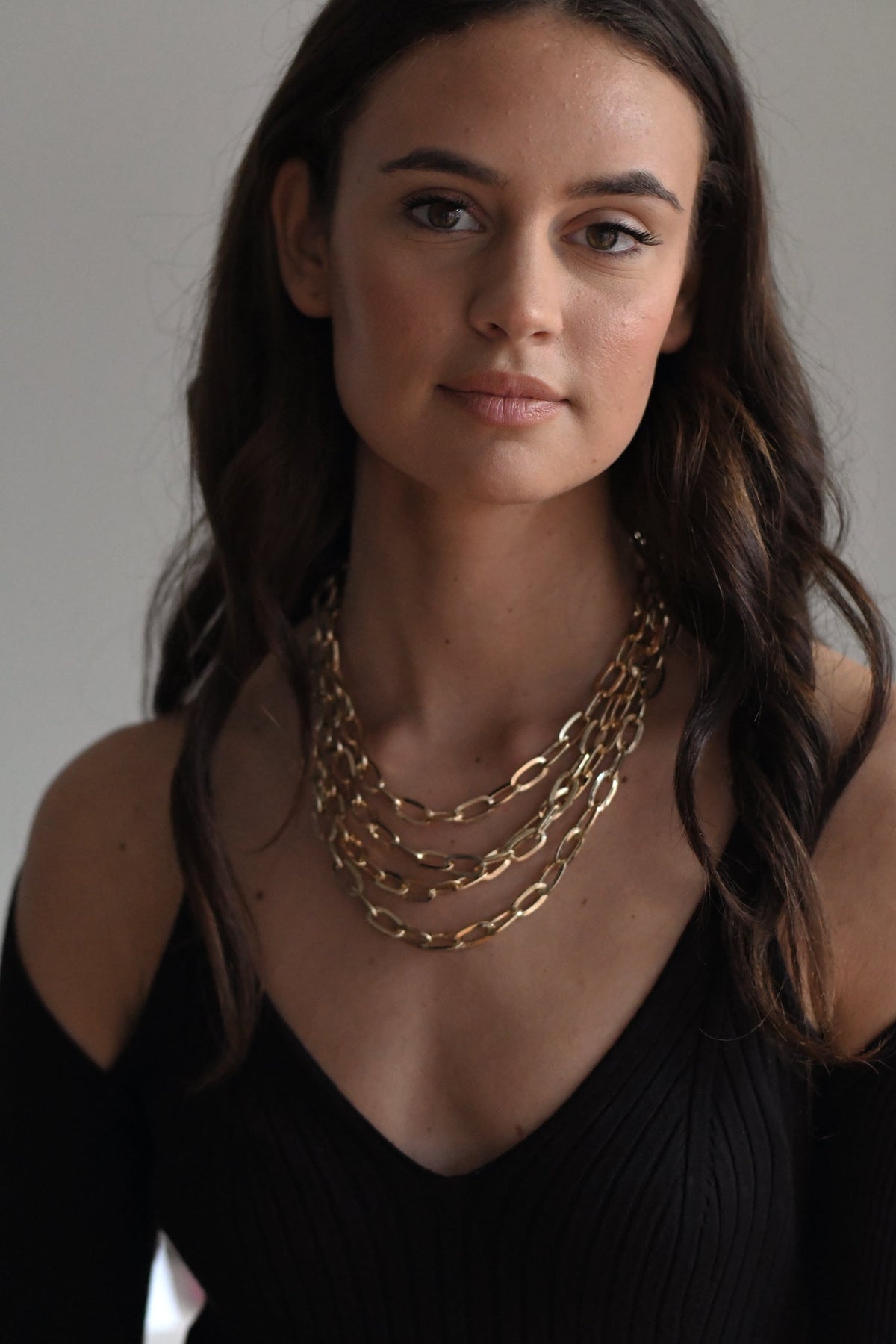 Three Layer Chain Necklace – MOD&SOUL - Contemporary Women's Clothing